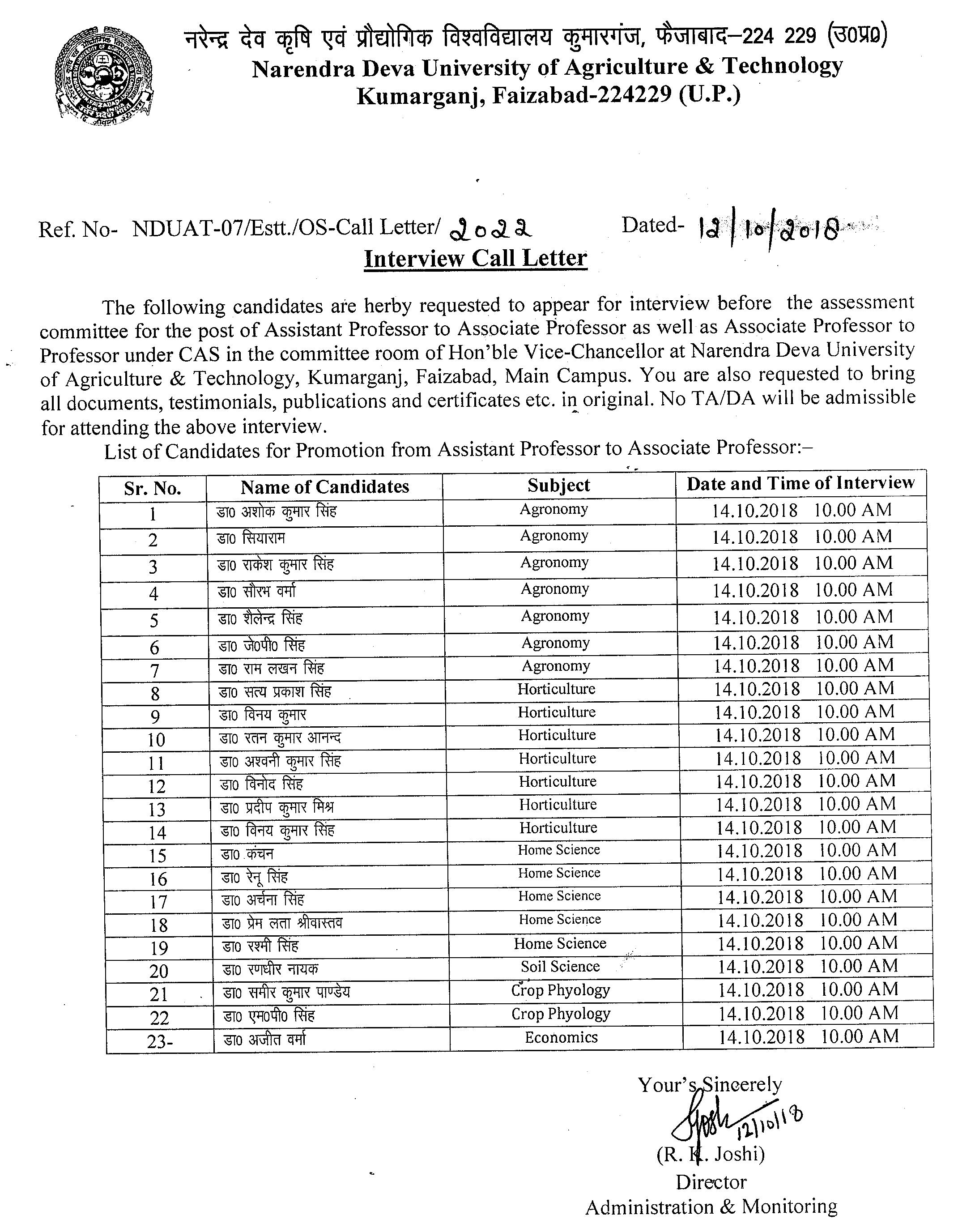 NDUAT - Narendra Deva University of Agriculture & Technology